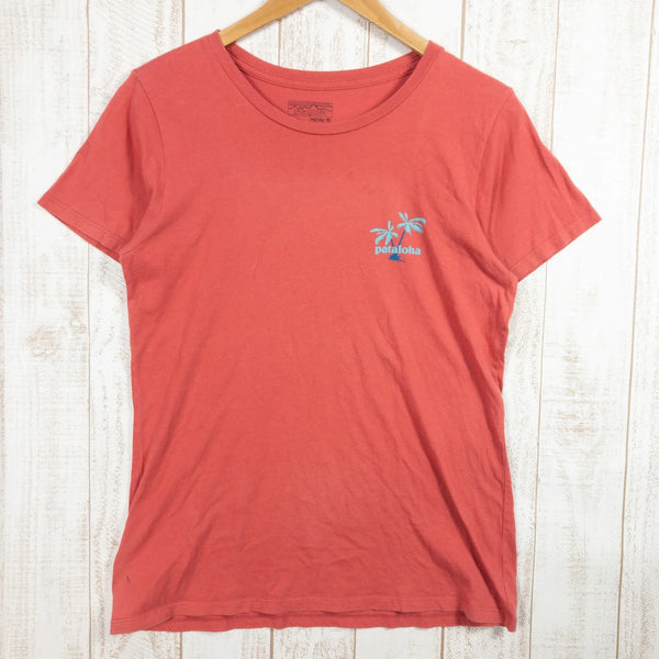 【Women's S レッド系】 2016 Patagonia ( パタゴニア ) パタロハ サイン Tシャツ Pataloha Sign T ...